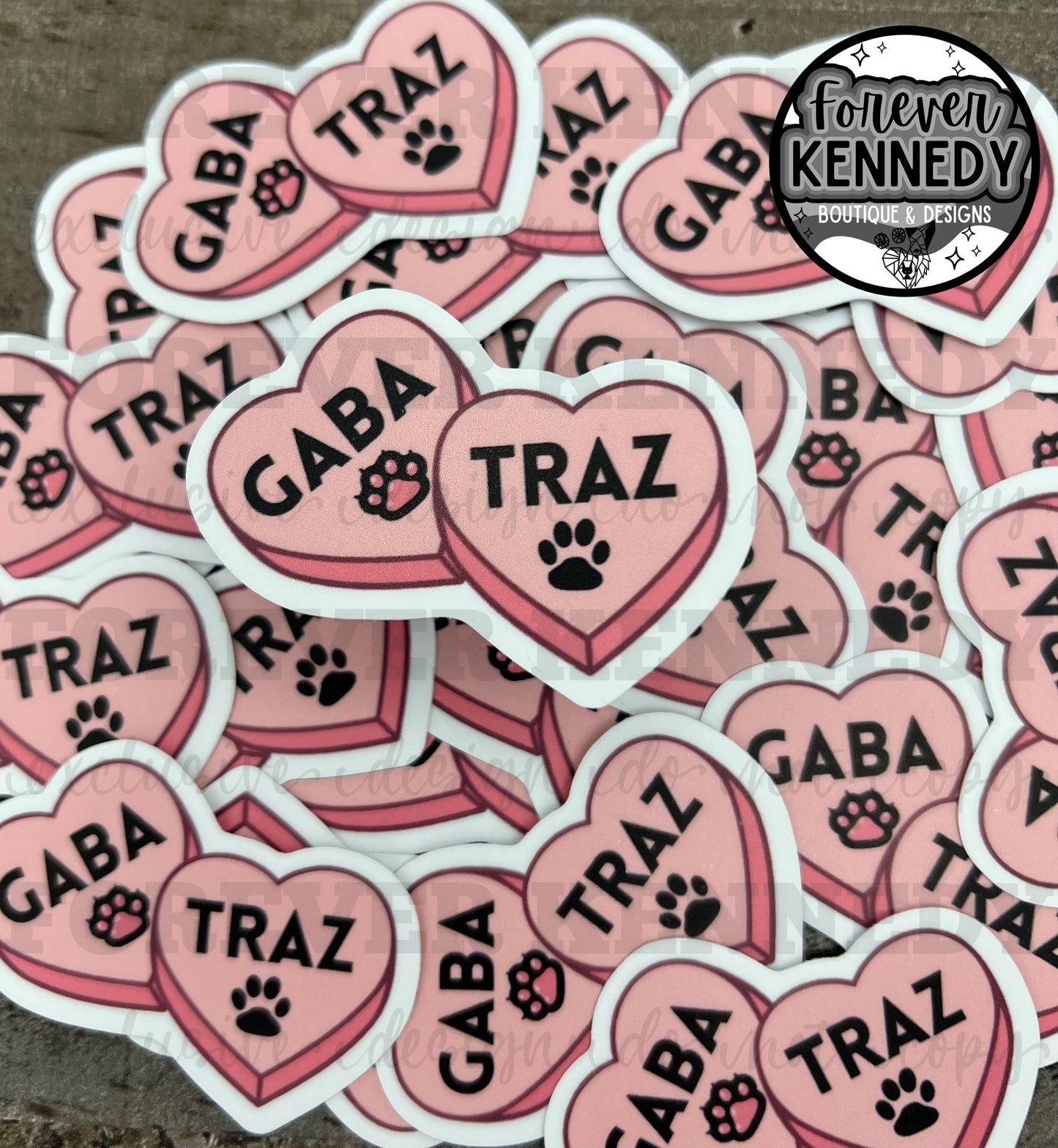 (RTS) Vinyl Sticker: EXCLUSIVE Gaba / Traz – Furever Kennedy